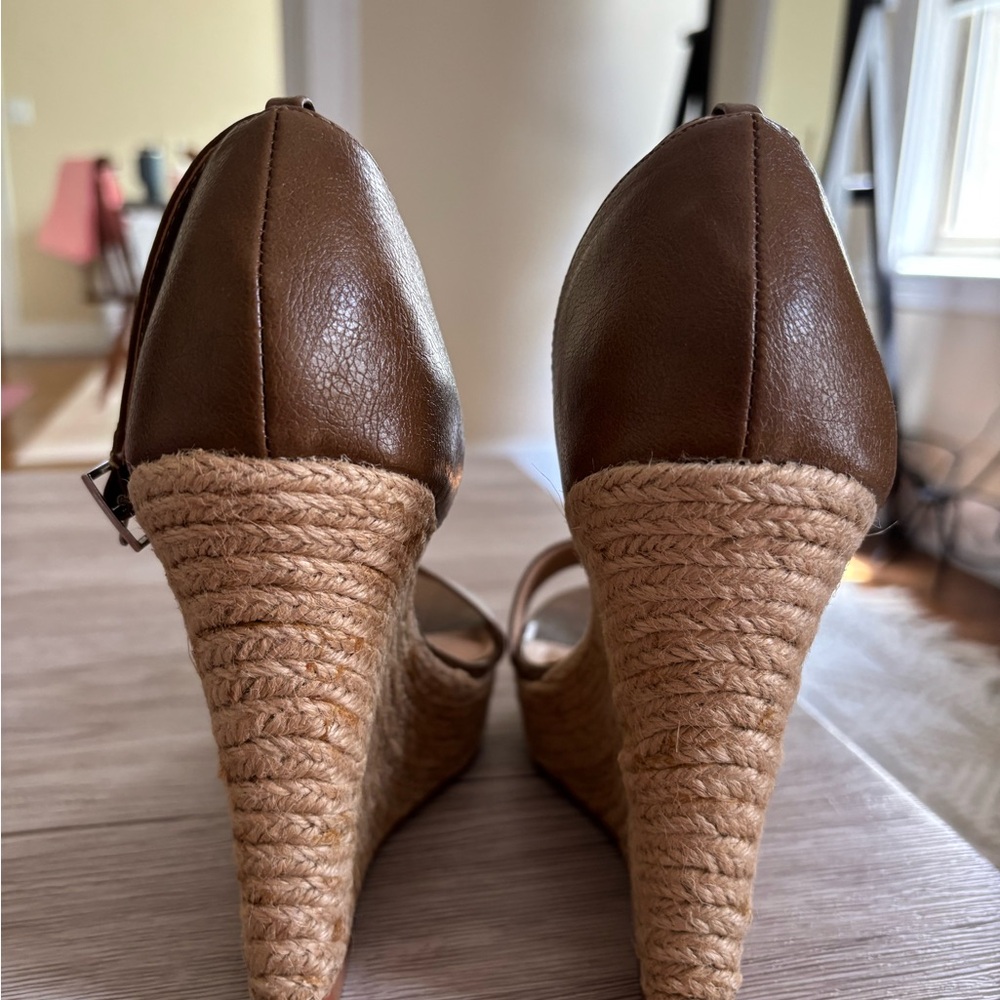 Colin Stuart Tan Leather Wedges - Gem